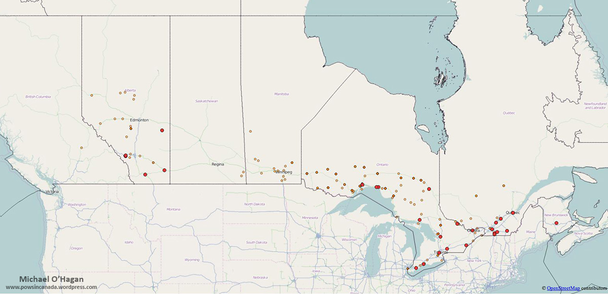 Mapping PoWs in Canada – POWs in Canada